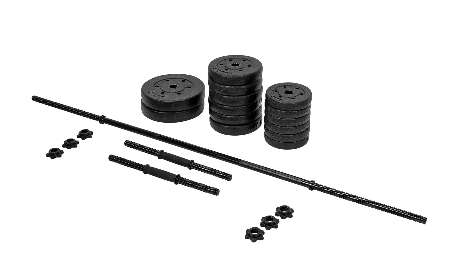Opti Vinyl Barbell and Dumbbell Set 35kg HarsenBuy
